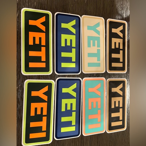 Other | 8 Yeti Stickers | Poshmark